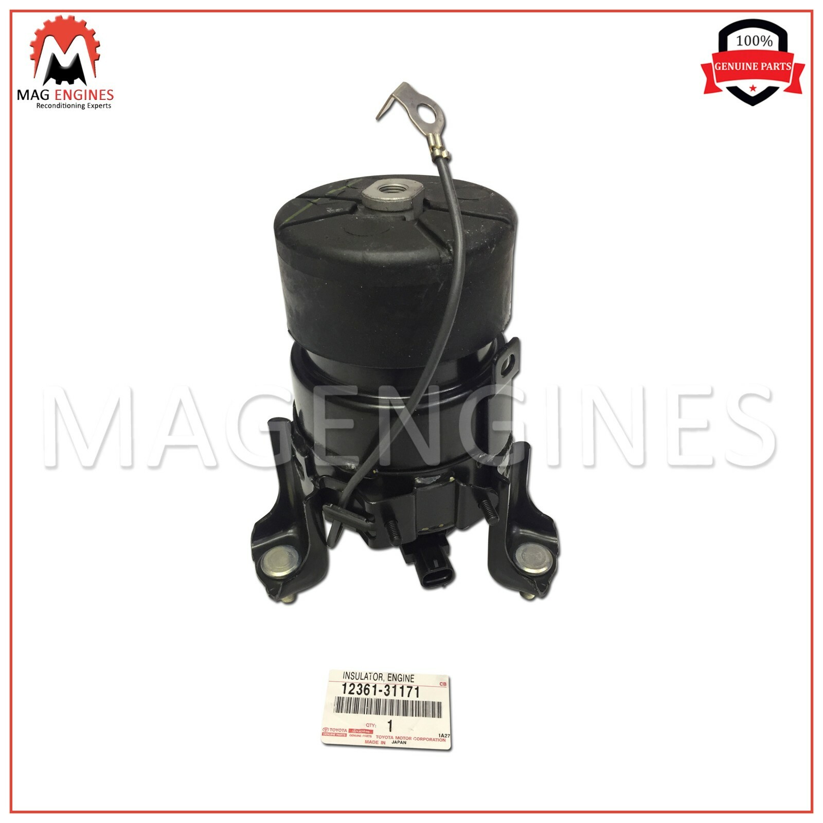 12361-31171 GENUINE OEM FRONT LOWER ENGINE INSULATOR MOUNT 1236131171 ...
