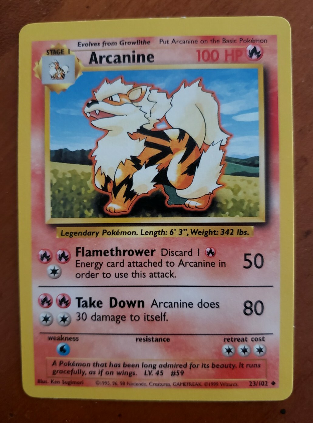 Arcanine Card