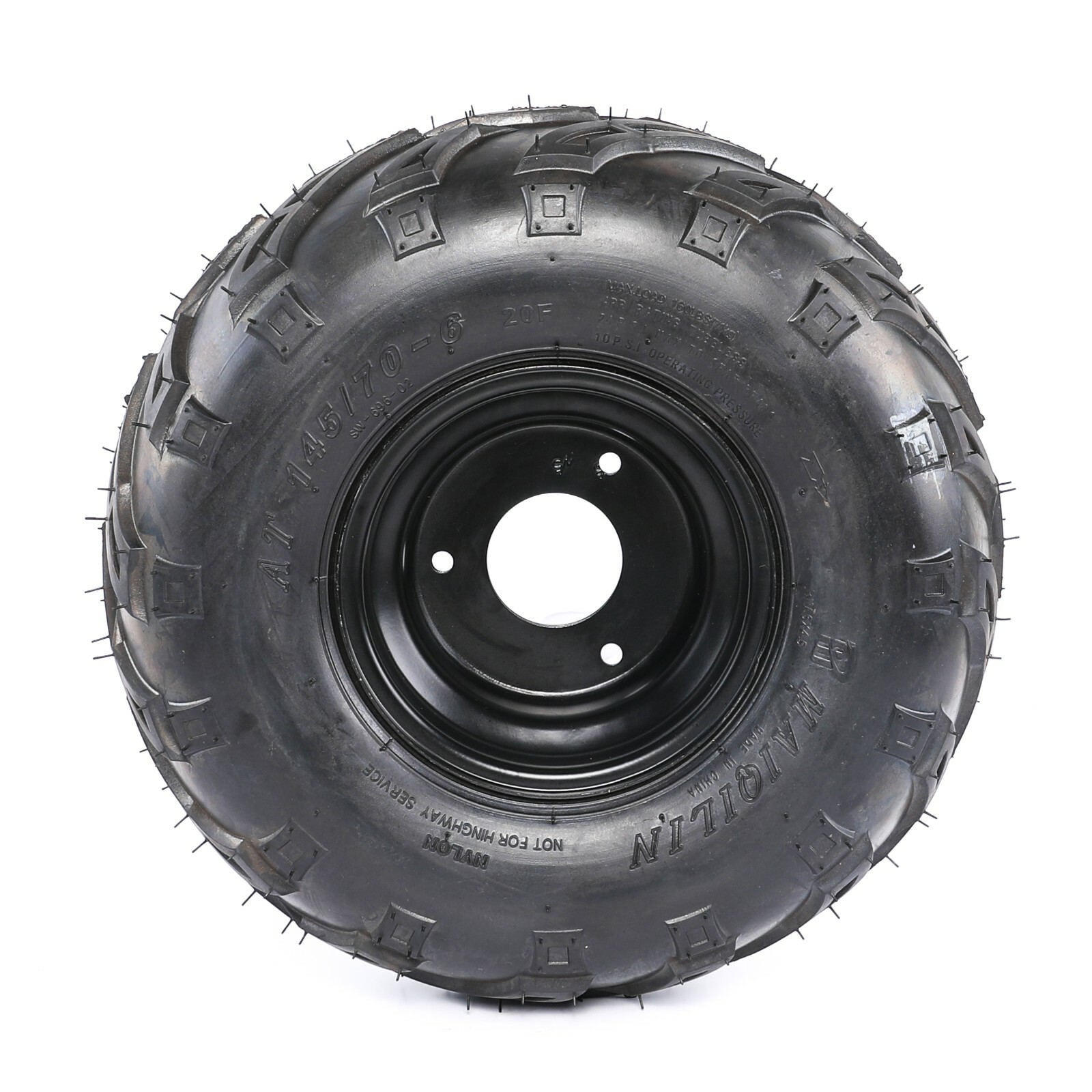 4PCS 145/70-6 Tyre Rim 3 Bolt Wheel Suzuki LT50 ATV Quad Buggy Go Kart ...