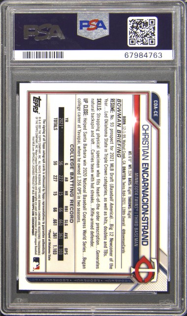 2021 Bowman Draft - Chrome Draft Pick Autographs Aqua Lava Refractor # ...