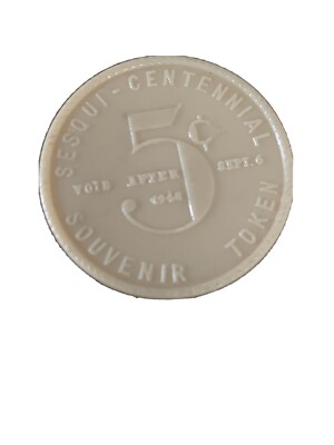 Guernsey County OH Good For 5 cents 1948 Sesquicentennial Plastic Token ...