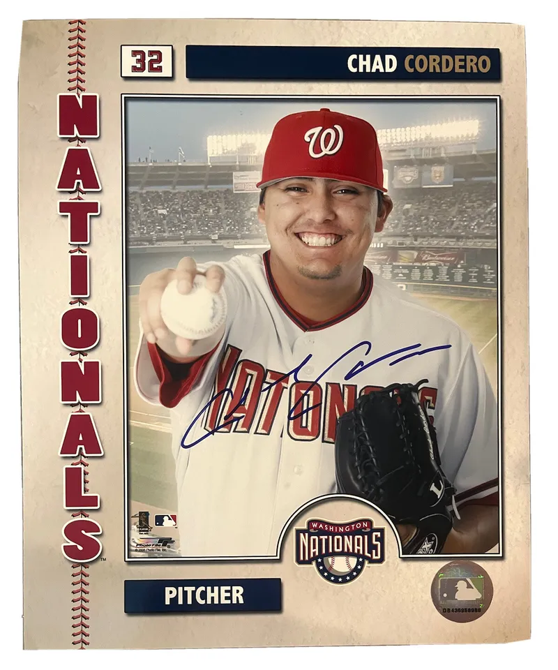 CHAD CORDERO Original Signed Autographed 8x10 BASEBALL MLB Photo COA ...