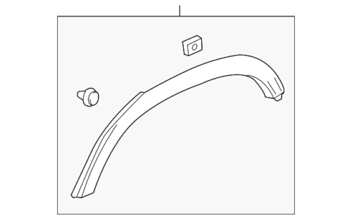 GM OEM 13-22 Encore Quarter Panel Exterior Trim-Wheel Opng Mldg ...