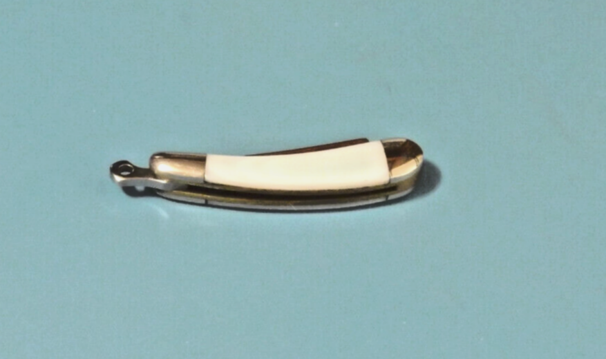 ROUGH RYDER RR1363 MINI Razor Mother of Pearl pocket / keychain knife 2 ...