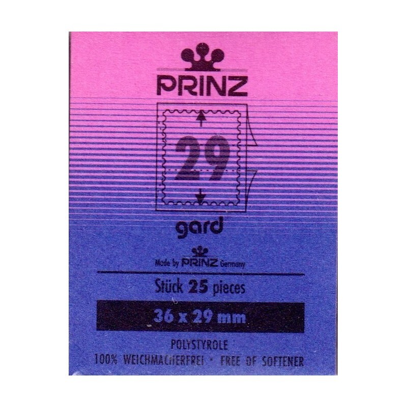 Prinz Gard Stamp Mounts cut to size BLACK backed choice of sizes like ...