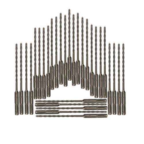 30PC, 1/4" x 6", SDS Plus Bits, Masonry Drill bit Set, SDS+ Hammer Bits ...