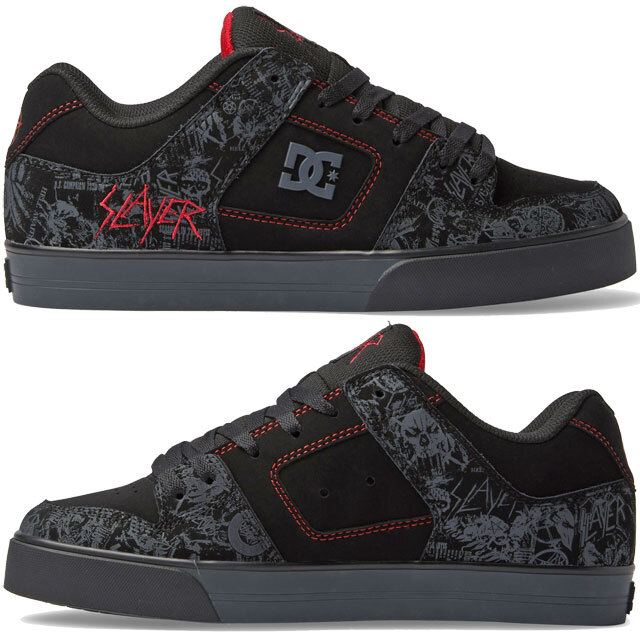 Slayer x Dc Shoes Pure Black Grey Red DM236106 Sneaker with Box Men Us8 ...