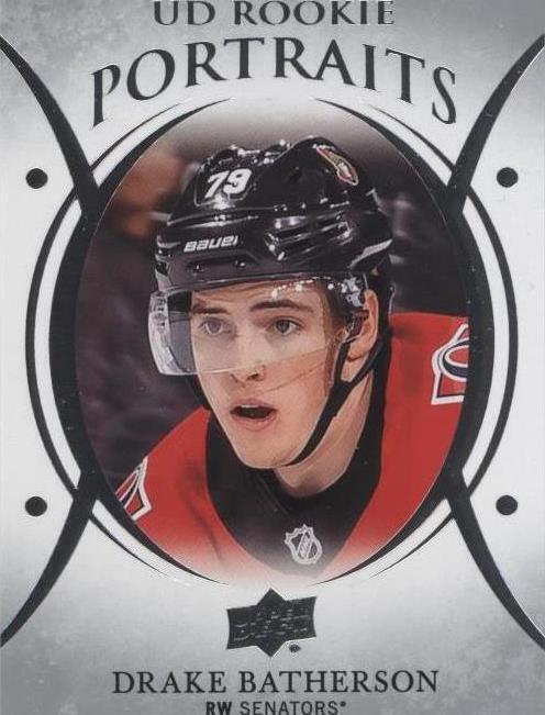 2018-19 Upper Deck - Ud Portraits Rookies Drake Batherson #P-54 (RC ...