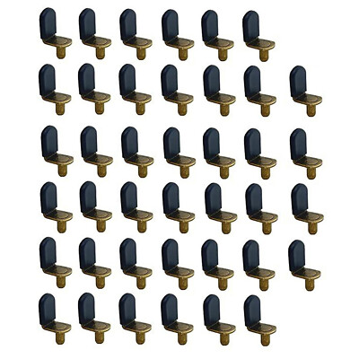 40* Bronze Shelf Pins L-Shaped Clips 1/4 Inch Shelf Support Pegs For ...