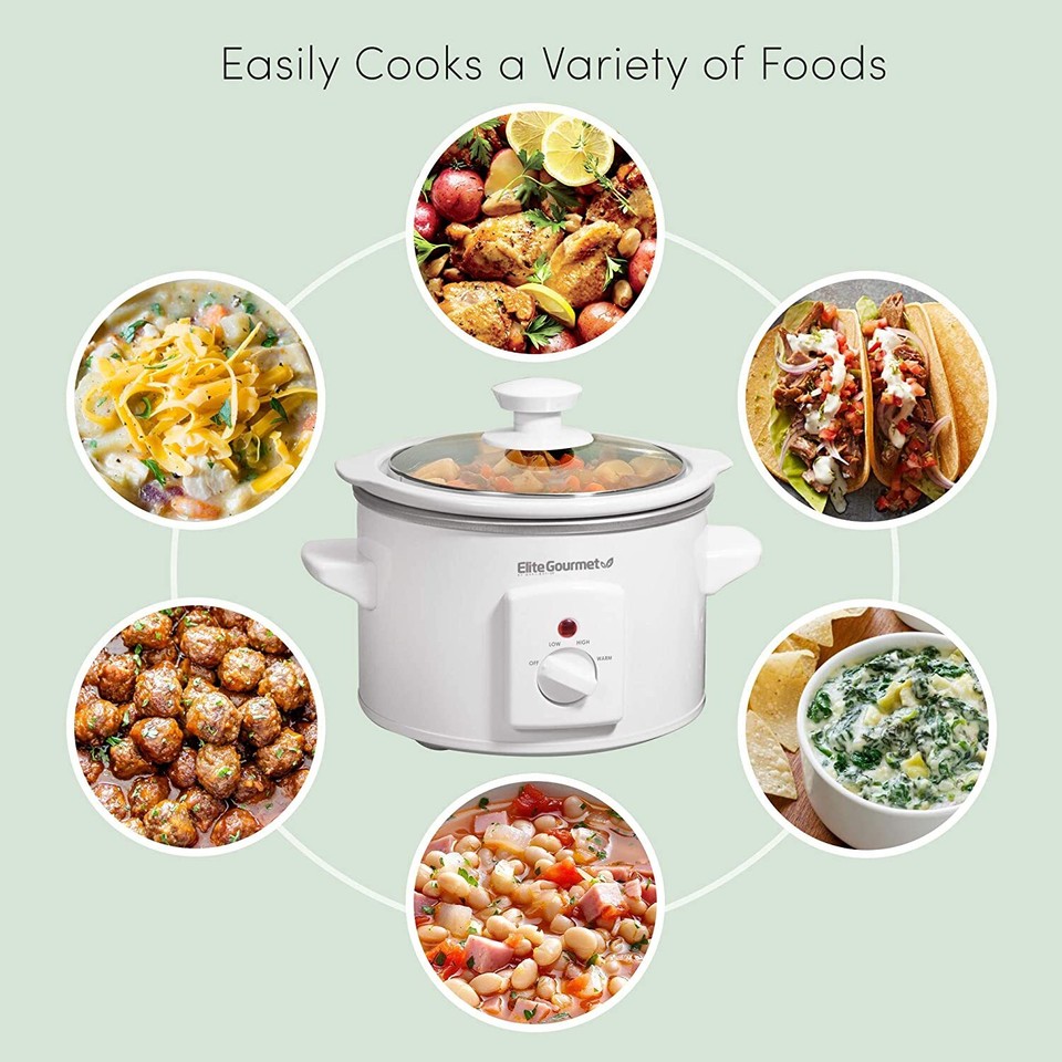 Small Slow Cooker Stainless Steel Crock Pot Mini Kitchen Appliance ...