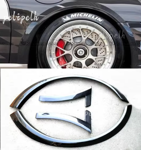 4PCS Real Carbon GT3 RS Style Front Wheel Arch Fender Flares For ...