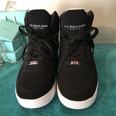 MEN USPA US POLO ASSOCIATION BLACK Synthetic Suede Boot /NEW -S 7.5 ...