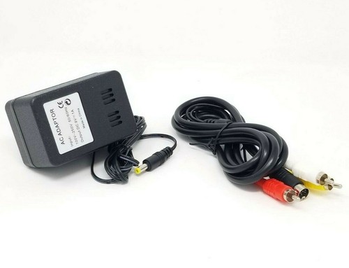 AC Adapter Power Supply + AV Cable Cord Combo Set for Sega Genesis 2/3 ...