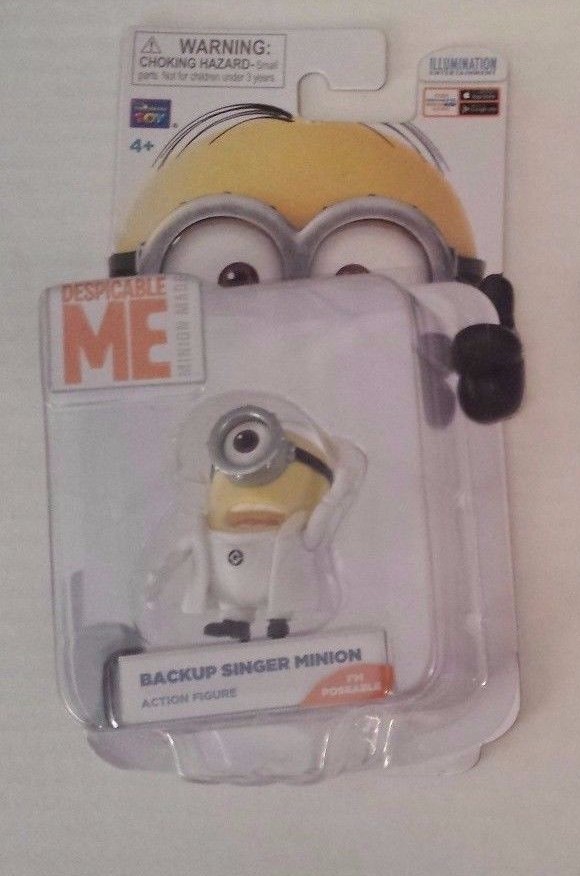 Despicable Me Backup Singer Minion Poseable Action Figure Factory ...