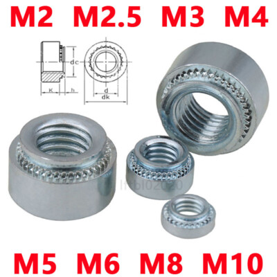 Blech Einpressmuttern Setzmuttern Gewindeeinsatz Stahl Verzinkt M2,M3,4 ...