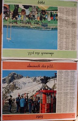 Calendrier 1969 Almanach des Postes double | eBay
