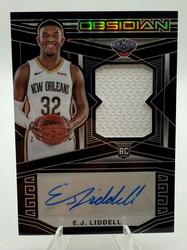 2022-23 Panini Obsidian - Rookie Jersey Autographs E.J. Liddell #240 / ...