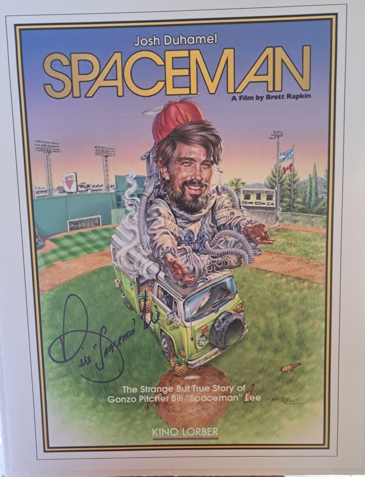 Bill Spaceman Lee Signed Spaceman Movie 11x14 Pic Autograph Photo Josh ...