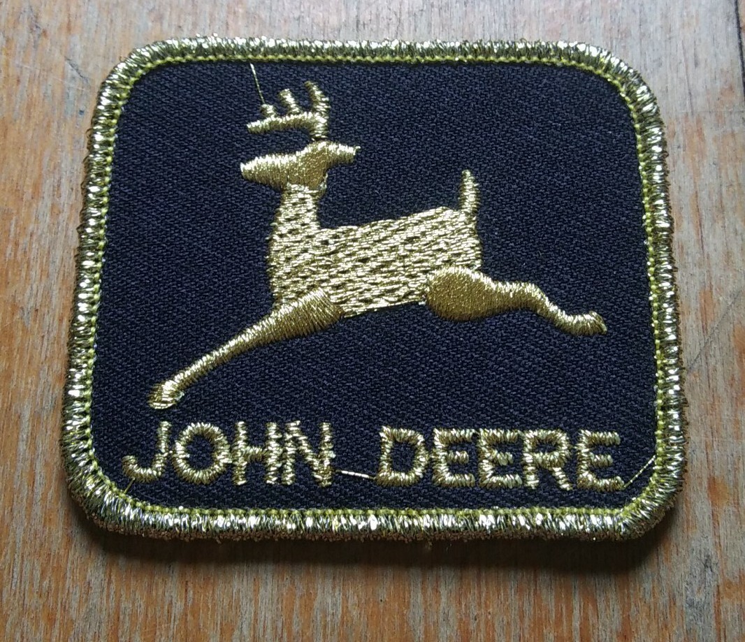 John Deere Black & Gold Collectors Patch - Hat Jacket Uniform Vest ...