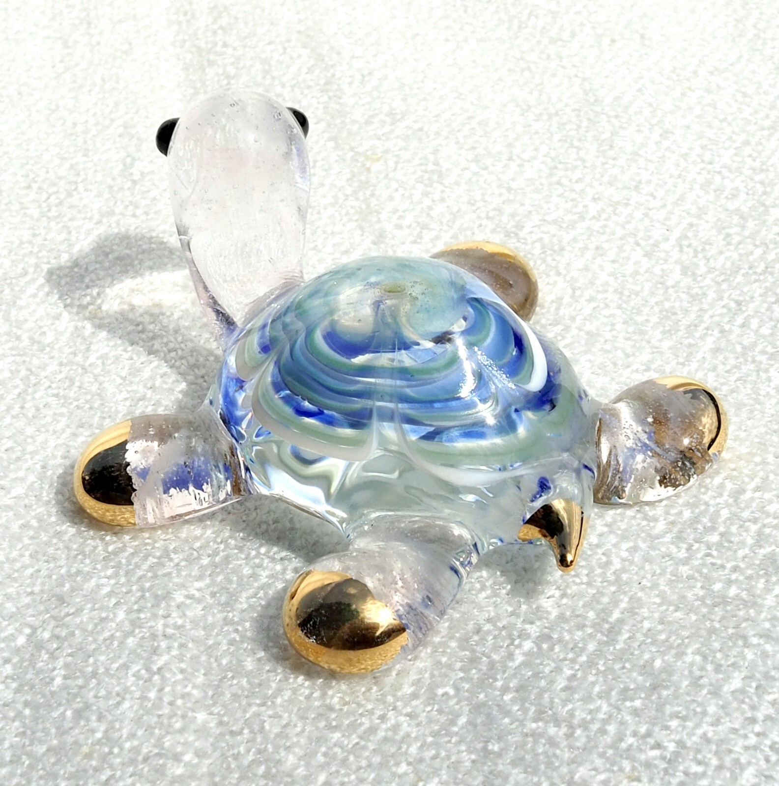 Blue Turtle handmade blown Glass figurine home decor - GIFT Cute | eBay
