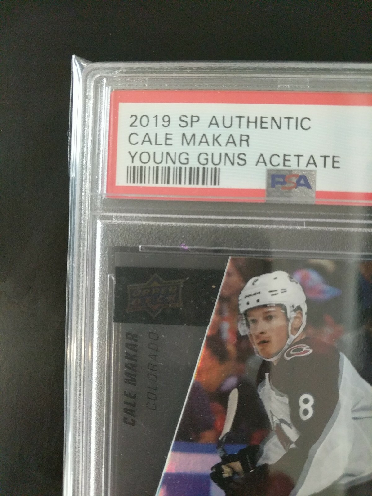 2019-20 SP Authentic Cale Makar Acetate Young Guns Rookie RC PSA 9 Mint ...