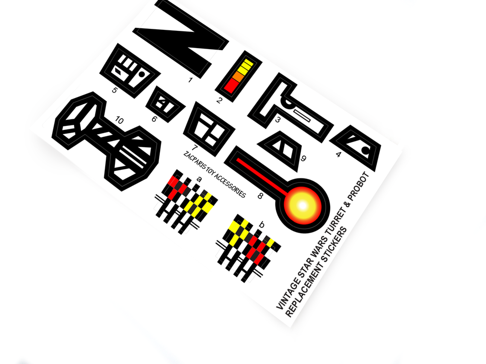 Custom Star Wars Vintage Kenner Turret and Probot Playset stickers | eBay