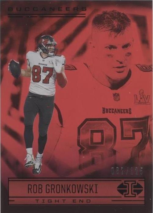 2021 Panini Illusions - Rob Gronkowski #37 Trophy Collection Ruby /125 ...