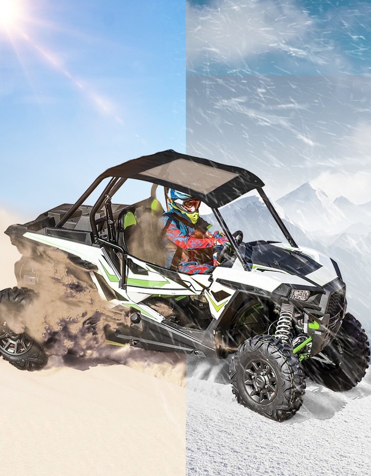 KEMIMOTO UTV Soft Roof Top For Polaris RZR S 900 / RZR XP 1000 / Turbo ...