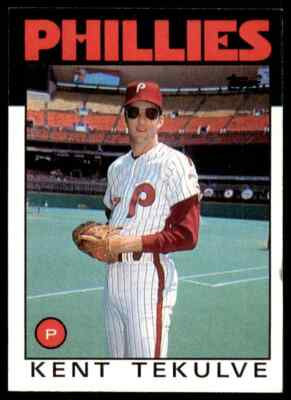 1986 Topps #326 Kent Tekulve Pitcher Philadelphia Phillies FREE ...