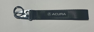 BLACK Acura Keychain Wrist Lanyard with Metal Keyring - FREE SHIPPING ...