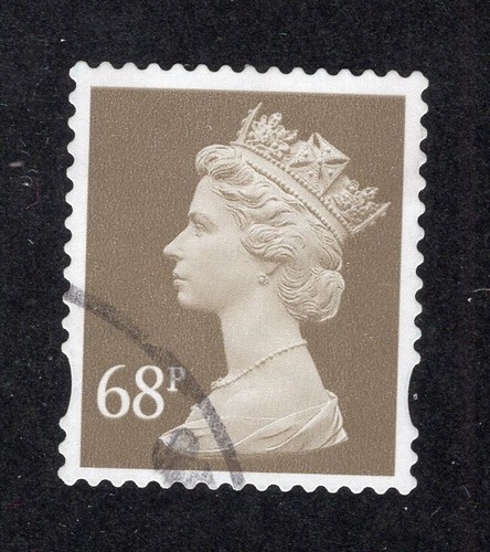 Great Britain 1996-2010 68pf drab Machin, Scott MH278 used, value = $3. ...