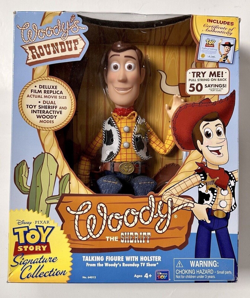 ALL New Toy Story Signature Collection Thinkway Talk Woody Doll 50th ...