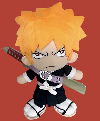 Anime Bleach Plush "Ichigo Kurosaki" Stuffed Animal Collectible Toy 12 ...