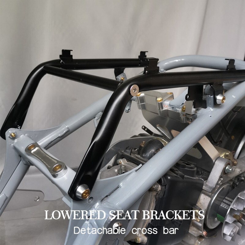 Honda Ruckus Zoomer AF58 Scooter Parts Lowered Seat Brackets Frame Bars ...