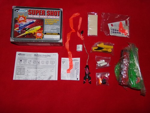 Estes Super Shot Flying Rocket Model Kit 1431 Sealed launch pad ...