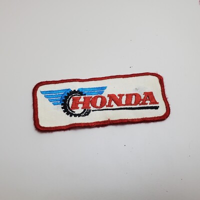 Vintage Sew On Motorcycle Jacket Patch Honda | eBay
