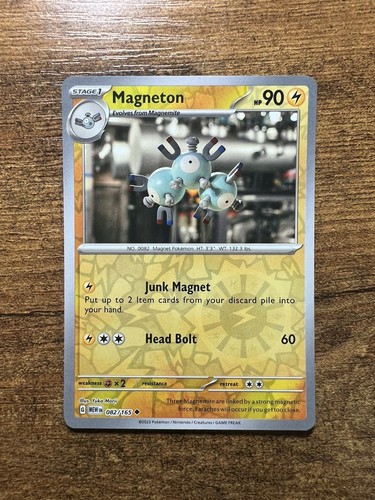 ⚡ Magneton REVERSE HOLO #82/165 Pokémon TCG S&V 151 English Pack Fresh ...