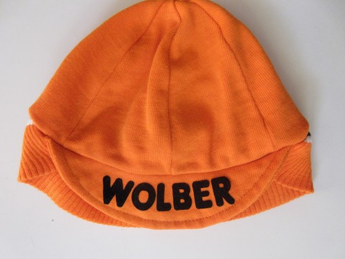 Casquette Bonnet cycliste WOLBER orange vintage années 70 cap | eBay