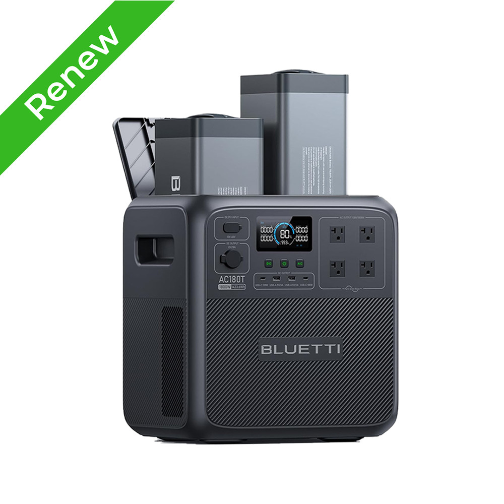 BLUETTI AC180T 1800W 1433Wh Power Station Swappable Battery Design for Travel | eBay