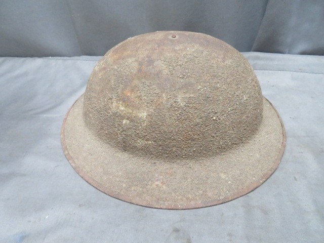 WWI BRITISH MARK I HELMET-ORIGINAL-W/ LINER | eBay