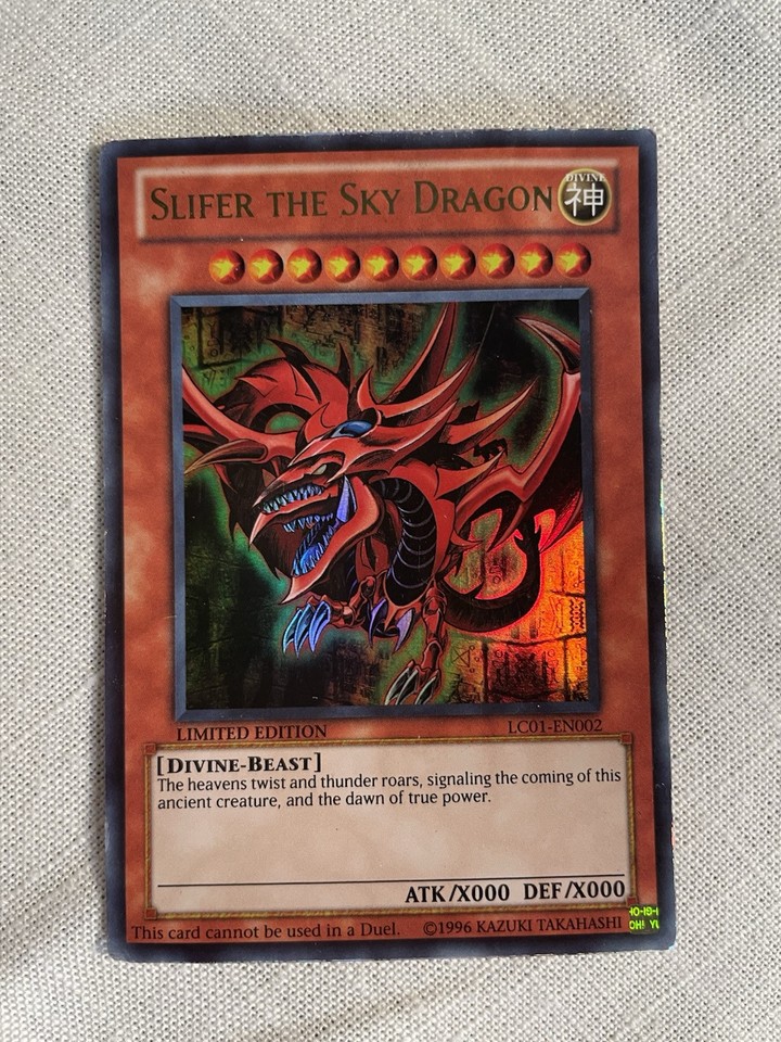Slifer the Sky Dragon LC01-EN002 Secret Rare Limited Edition NM Yugioh ...