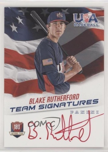 2015 Panini USA Baseball Red Ink /25 Blake Rutherford #18U-RU Auto | eBay