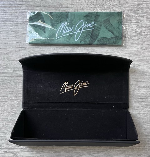 Maui Jim Black Trifold Sunglasses Eyeglasses Case With Cloth Authentic ...