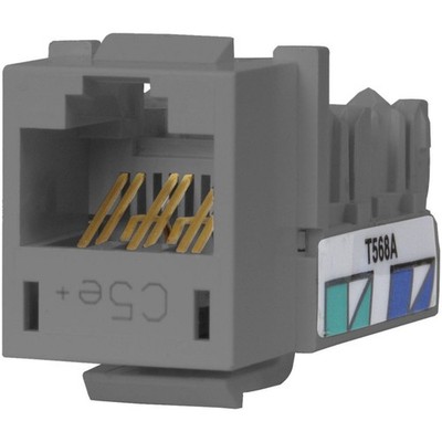Hubbell - HXJ5EGY24 - Telephone/Data Jack XCELERATOR Cat 5e Gray 24 ...