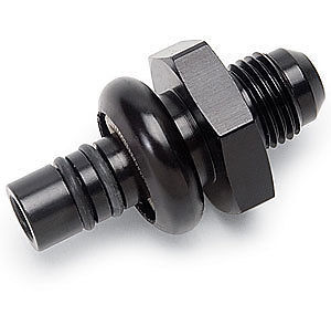 RUS-640873 Ford EFI -6 AN Male Return Side Fuel Rail Fitting Black ...