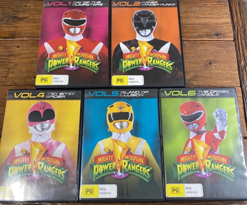 Mighty Morphin Power Rangers POWER RANG Bundle DVDs Volume 1-2-4-5-6 ...
