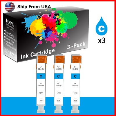 3PK CLI 8 Cyan Ink Cartridge CLI-8 for PIXMA MP600 Printer | eBay