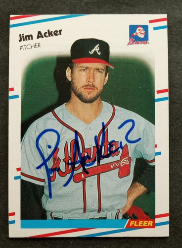 1988 Fleer SIGNED: Jim Acker, BRAVES #531 | eBay