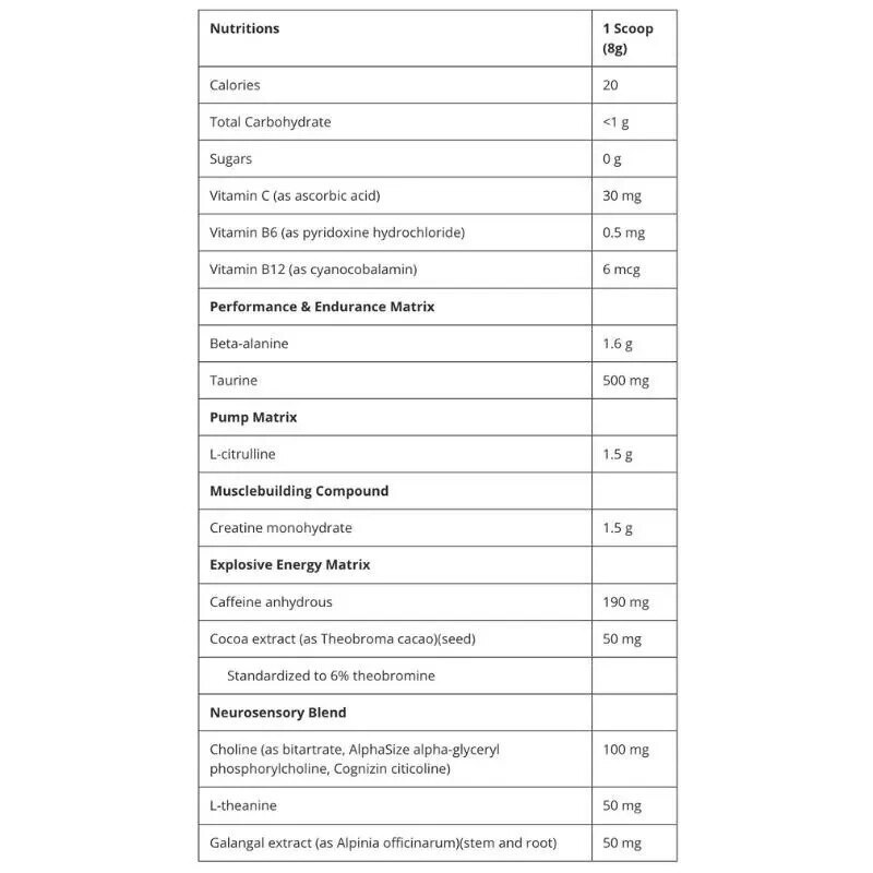 Muscletech Vapor X5 Next Gen 240g Pre Workout Booster - Power - Focus ...