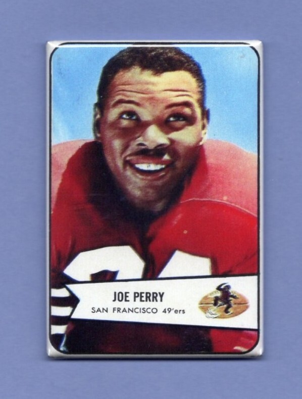 JOE PERRY FOOTBALL CARD *2X3 FRIDGE MAGNET* RUNNING BACK HALL FAME ALL ...